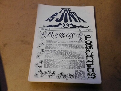 The New Jinx Magic Conjuring Magazine #15 July 1963 Marlo's Fortunatus ...