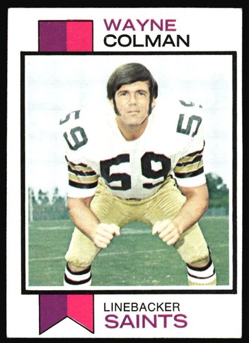 1973 Topps Wayne Colman Rookie #23 New Orleans Saints | eBay