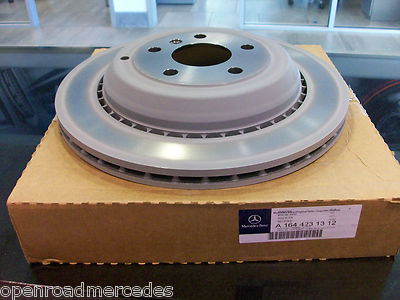 OEM GENUINE MERCEDES BENZ NEW REAR BRAKE ROTORS (SET OF 2) 13-UP GL ...