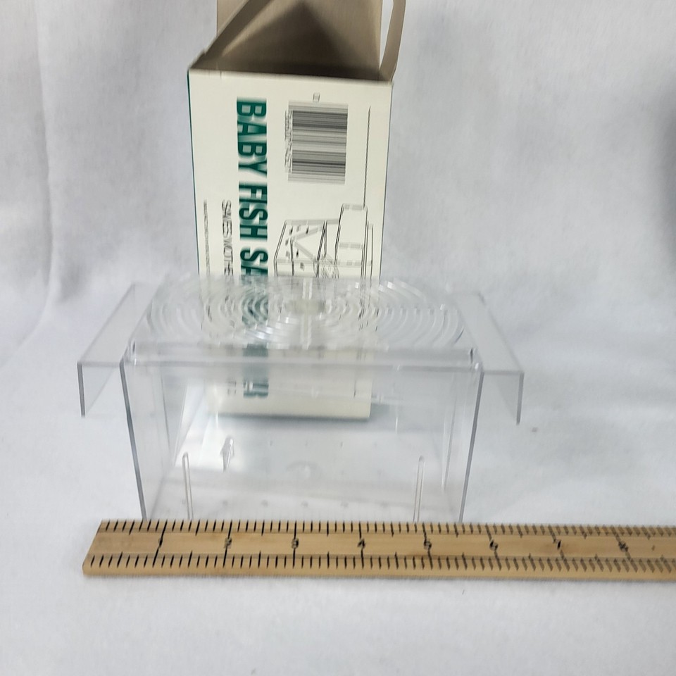 Vintage Sergeant’s Baby Fish Saver Filter Aquarium Breeder Box Clear ...