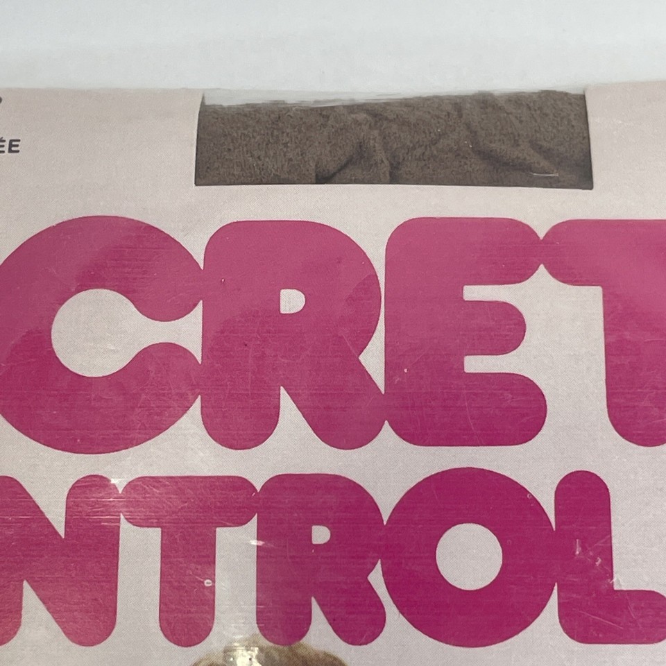 Vintage 1980s Secret Control Top Reinforced Pantyhose Taupe Size D ...
