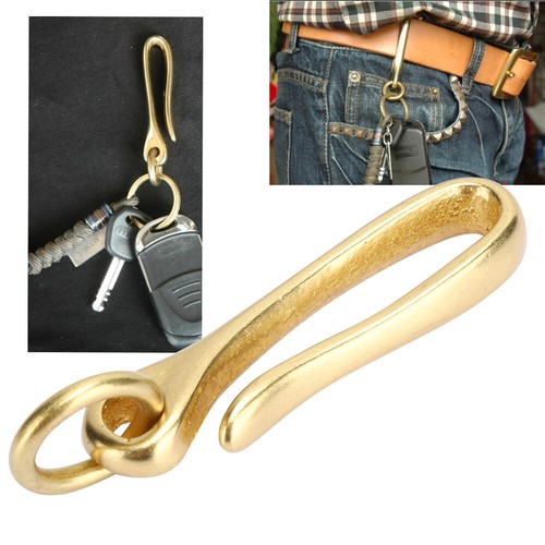 Pure Copper Key Chain Buckle With Ring Keyring Belt Hook Hardware ...