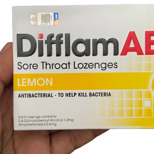 2X DIFFLAM Lemon AB Sore Throat Lozenges 12’s to Kill Bacteria FREE ...