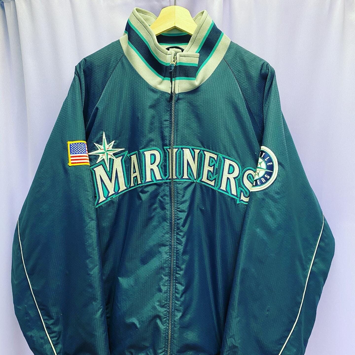 Vintage Majestic MLB Seattle Mariners 9/11 2001 Season Authentic Jacket ...
