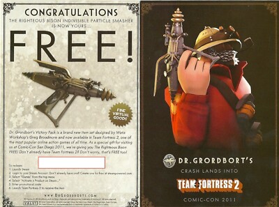 SDCC 2011 Team Fortress 2 TF2 Dr. Grordbort's Genuine Righteous Bison ...