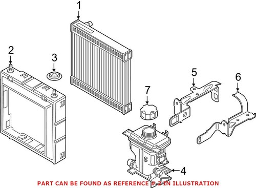 Genuine OEM Radiator Mount Bracket for BMW 17118742470 | eBay