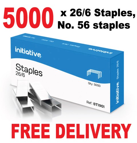 5000 x 26/6mm Staples, no 56 staples -Fits Half Strip Full Strip Long ...