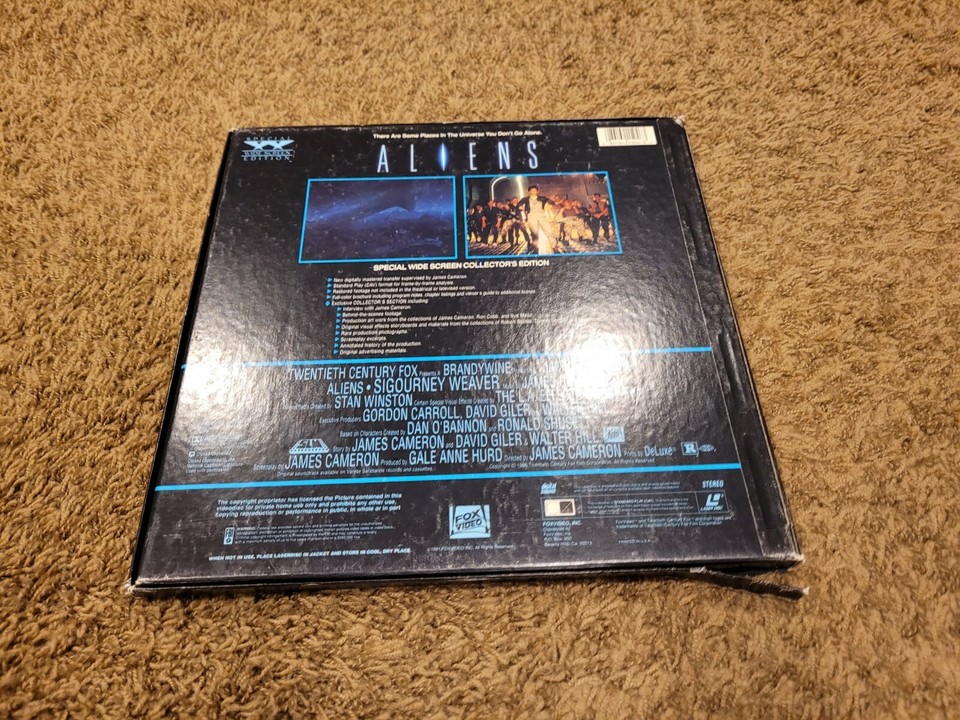Aliens (Laserdisc) 4 disc's Widescreen Collector’s Box Set 86162150463 ...