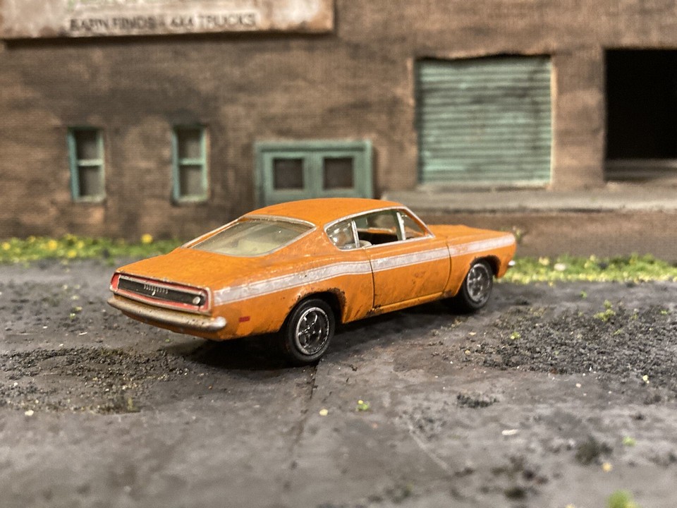 1969 Plymouth Barracuda Rusty Weathered Custom 1/64 Diecast Barn Find ...