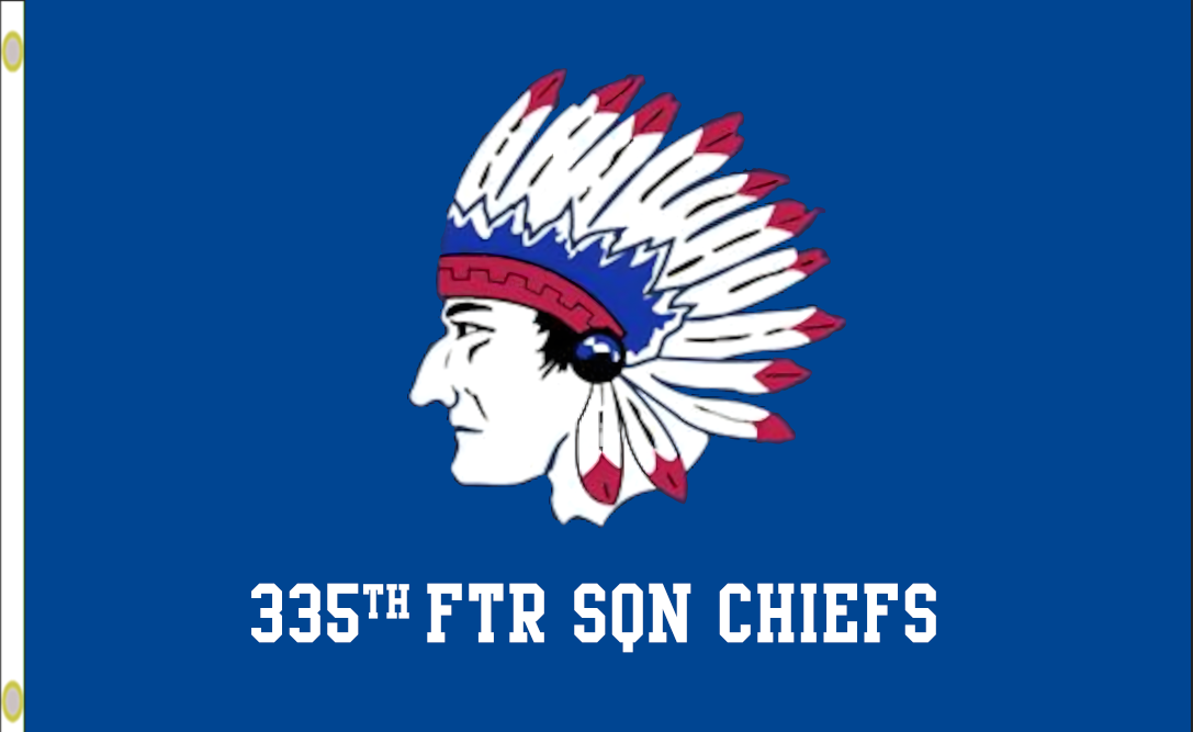 USAF 335th Fighter Squadron "Chiefs" 3x5 ft Single-Sided Flag Banner | eBay
