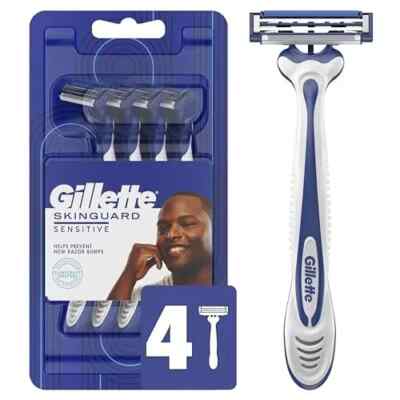 Gillette SkinGuard Disposable Razors for Men / For Sensitive Skin / 4 ...