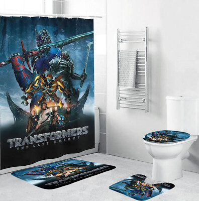Transformers 5 The Last Knight Bathroom Sets, Shower Curtain Sets. | eBay