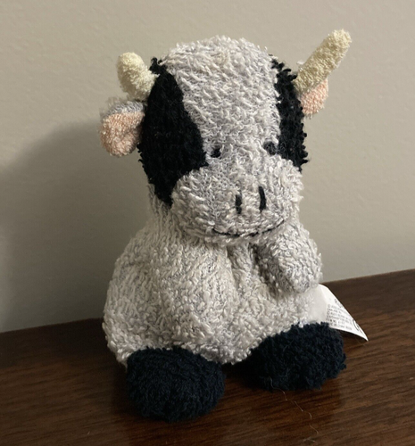 Russ Home Buddies 'Milky The Cow' 4157 Black & White Terry Cloth Plush ...