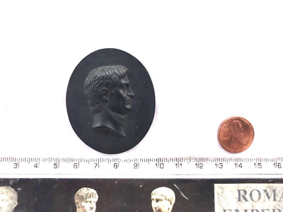 Wedgwood Bentley type Black Seal Cameo Pompey The Great Intaglio ...