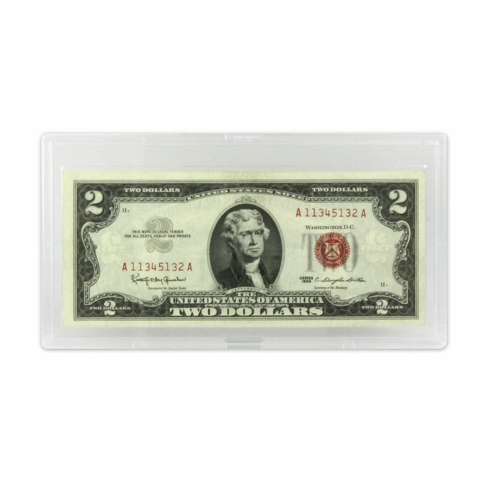 X3 Currency Banknote Snaplock Bill Slabs Holder Regular Modern Notes ...