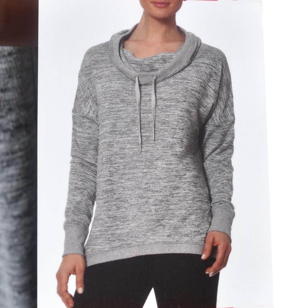 Gerry Womans Long Sleeve Cowl Neck Pullover Sweater Ash Sz S NWT | eBay