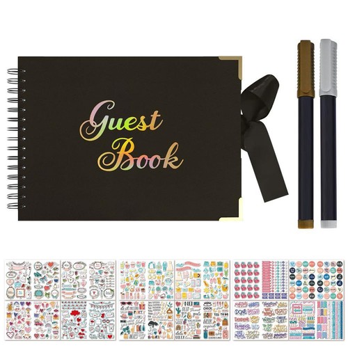 Wedding Guest Book With Pens and Stickers' | eBay