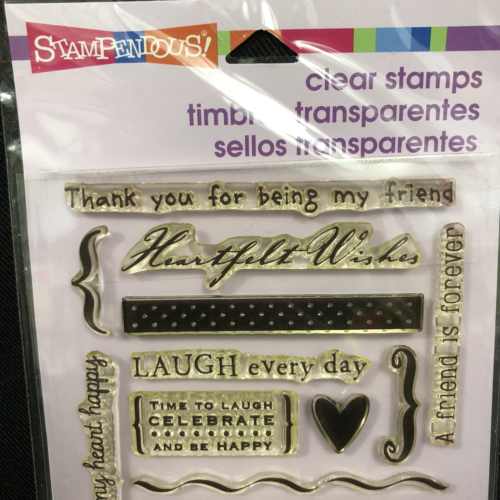 Stampendous SSC1117 Perfectly Clear Stamp Sincere Sentiments for sale online | eBay