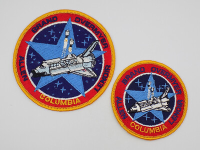 Official NASA Columbia STS-5 1982 Space Shuttle Patch Set - 3" & 4 ...