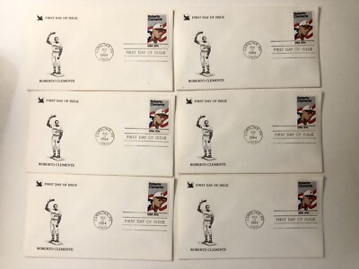 Roberto Clemente First Day Of Issue Stamped Envelopes Carolina, PR Aug ...