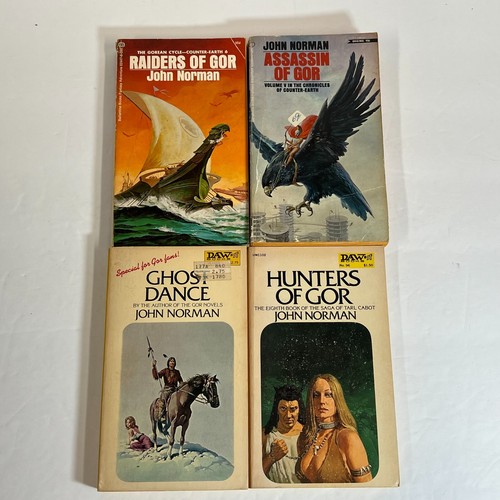 Lot of 4 Gor Books - John Norman PB - Raiders, Assassin, Hunters ...