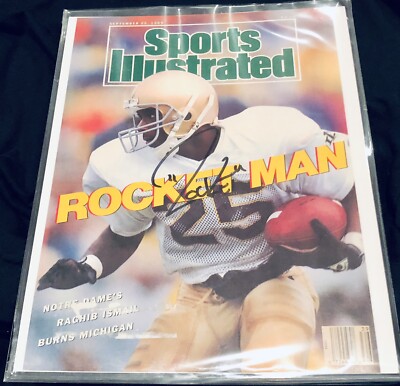 RAGHIB ROCKET ISMAIL SIGNED 1989 SPORTS ILLUSTRATED (COVER PAGE ONLY ...