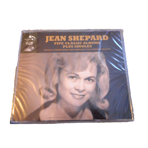 JEAN SHEPARD - FIVE CLASSIC ALBUMS + SINGLES (4CD) NEW *105 TRACKS* Box ...