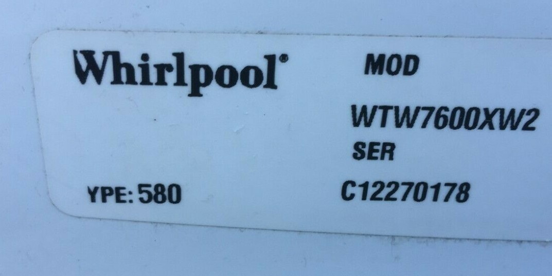 Whirlpool Electric Washer Model WTW7600XW2 Feet 4 pieces | eBay