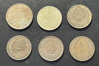 Hungary 2/10/20 Filler Coins: Lot of 6 | eBay