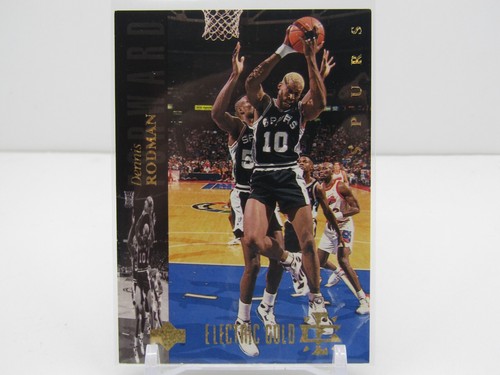 DENNIS RODMAN 1994 UPPER DECK ELECTRIC GOLD! RARE! SAN ANTONIO SPURS ...