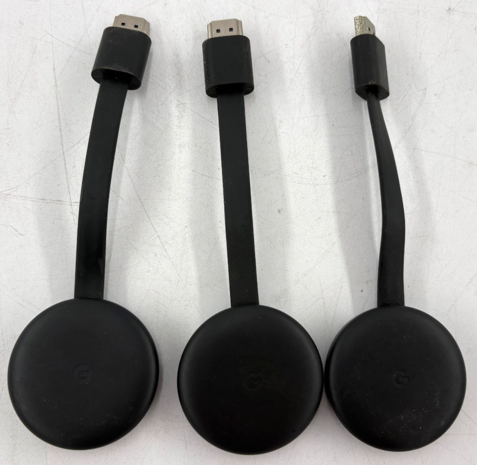 Lot of 3 | Google Chromecast NC2-6A5 | 2nd Generation 1080p | eBay