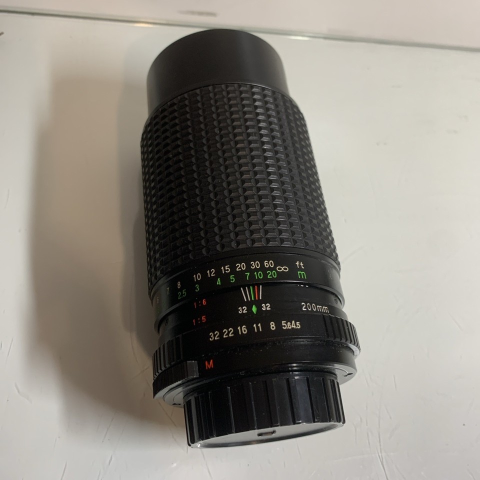 Vintage SUPER PARAGON Auto Tele Zoom MC 75-200mm F4.5 Lens PK Mount Fit ...