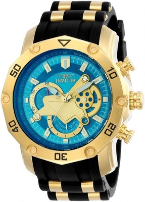 Invicta Pro Driver Men's 50mm SCUBA Chronograph Blue Dial Quartz Watch ...