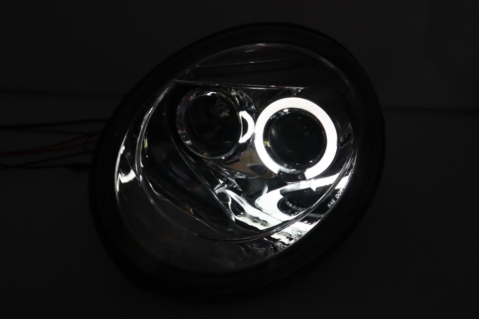 Fits 1998-2005 Vw Volkswagen Beetle Led Halo Projector Headlights Left ...