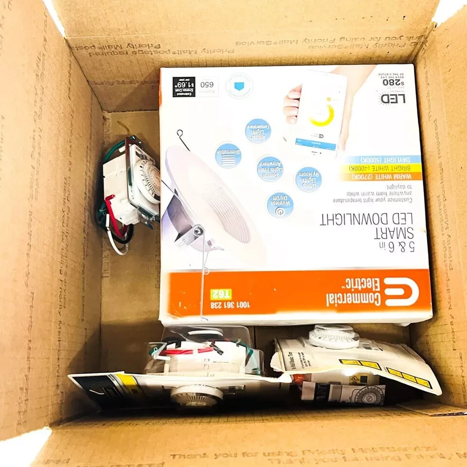 4 Pcs Defiant In Wall Basic Timer and Commercial Electric Smart LED ...