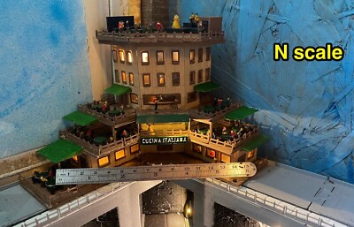 Assembled Scale Model Commercial Building in T, Z, N, HO, S, & O Scales ...