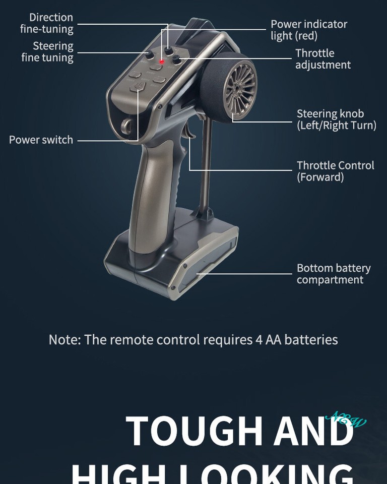 RC Boat 2.4Ghz Remote Control Model for Lake and Pool TX768 high-speed ...