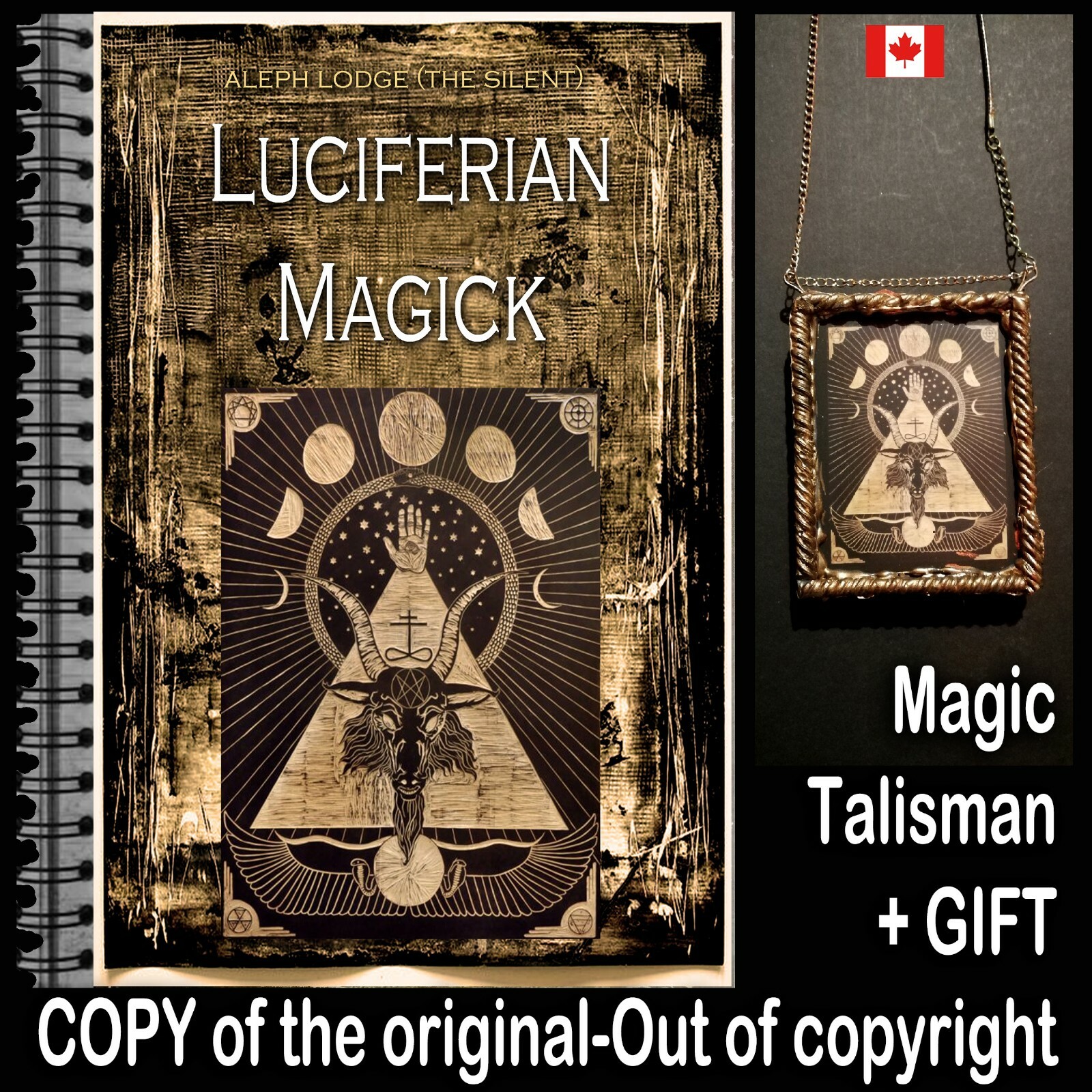 antique book occult black magic rare esoteric manuscript satanic ...