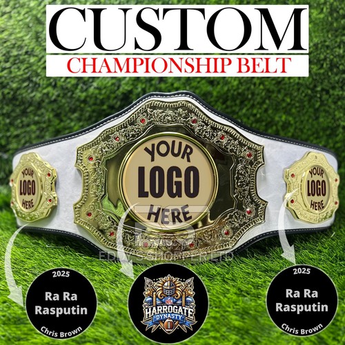Custom Championship Belt, Create Wrestling Title of Your Company Logo ...