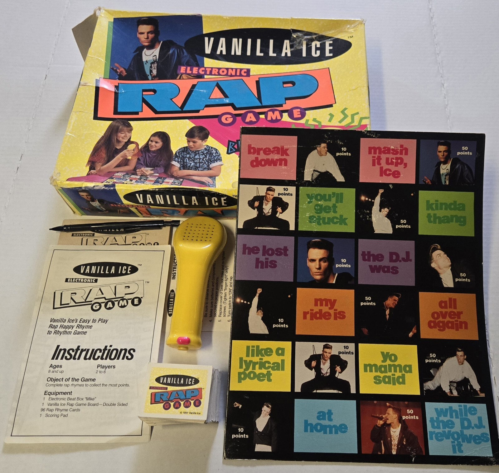 Vanilla Ice Electronic Rap Game 1991 International Games Complete In ...