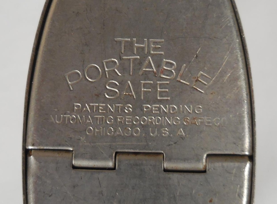 The Portable Safe Vintage Metal Promo Coin Bank, Niss Home Furnishings ...