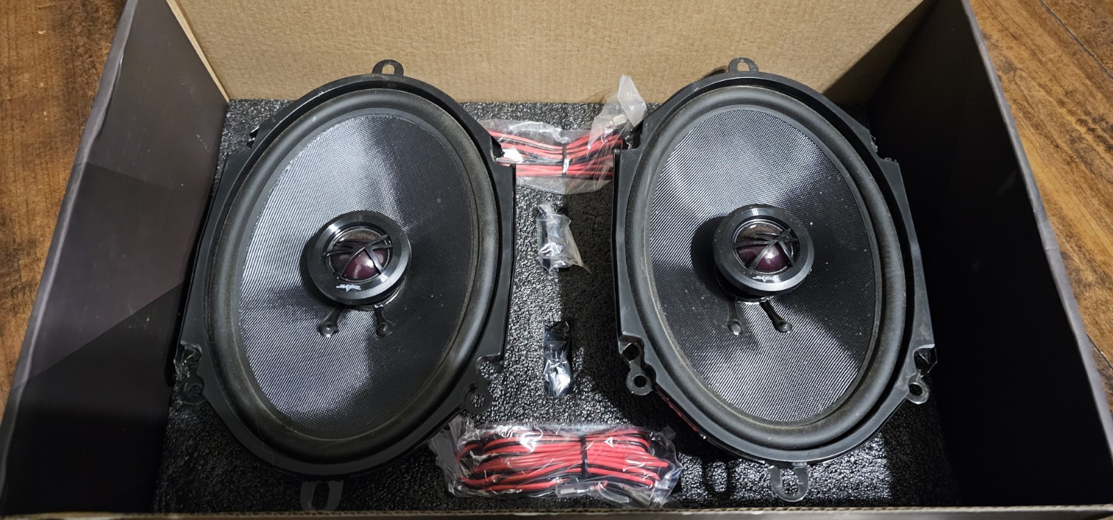 USED SKAR AUDIO TX68 6-INCH X 8-INCH 2-WAY 200 WATT COAXIAL CAR ...