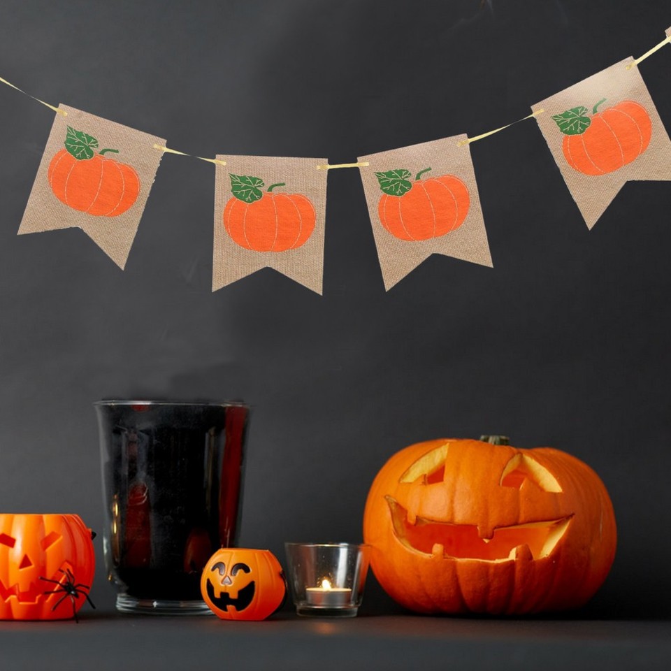 Thanksgiving Bunting Banner for Fall Decorations Home Triangle Flag ...