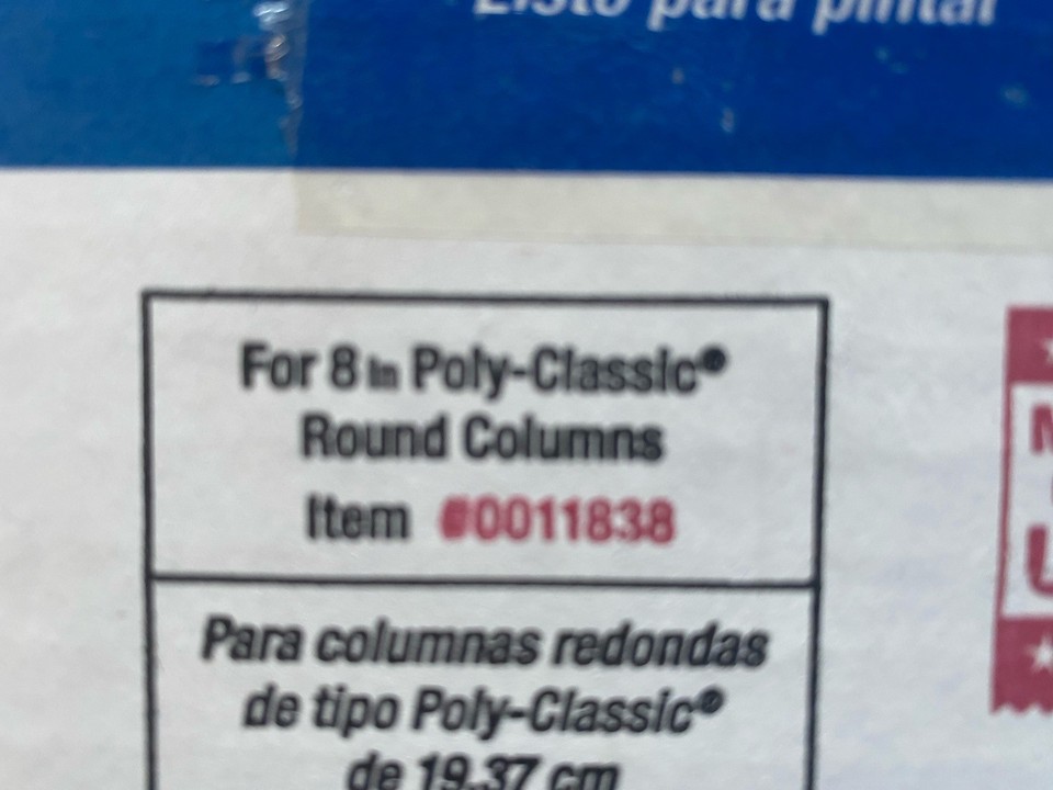 Turncraft 8” Poly-Classic Column Cap and Base Set For Round Columns | eBay
