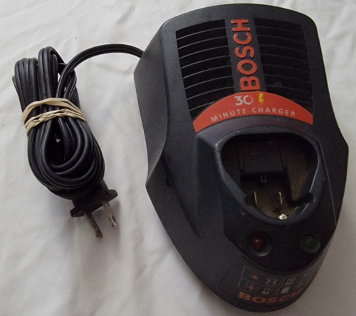 OEM BOSCH 30 MINUTE CHARGER MODEL BC430 BATTERY CHARGER OUTPUT 10.8V 3A ...