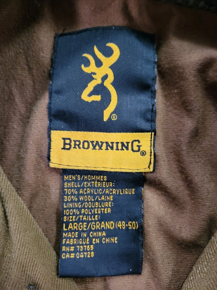 Browning Outdoor Full Curl Wool Hunting Sweater - L, Large (48-50) | eBay