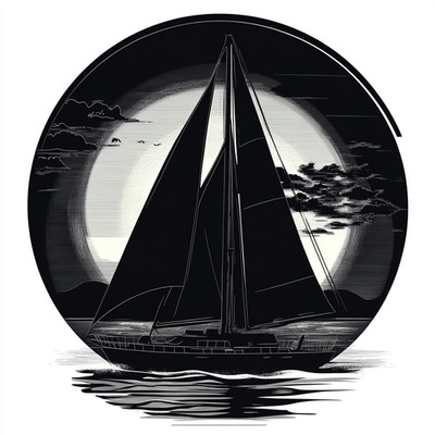 9X9 cm Car Sticker Sailboat Weatherproof Vinyl Sticker | eBay UK