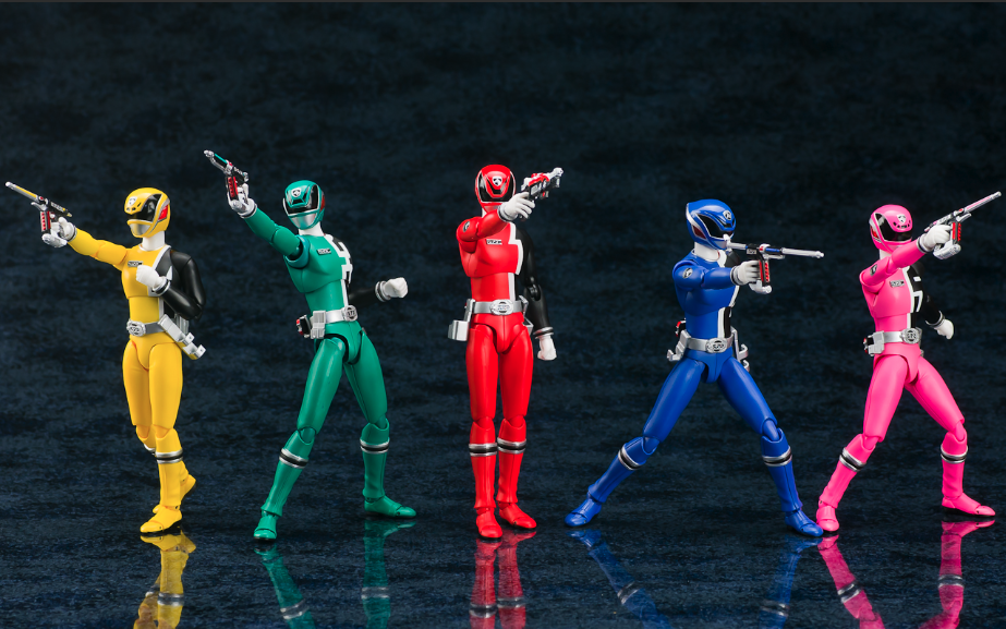Power Rangers SPD Dekaranger S.H.Figuarts Red Blue Green Yellow Pink ...