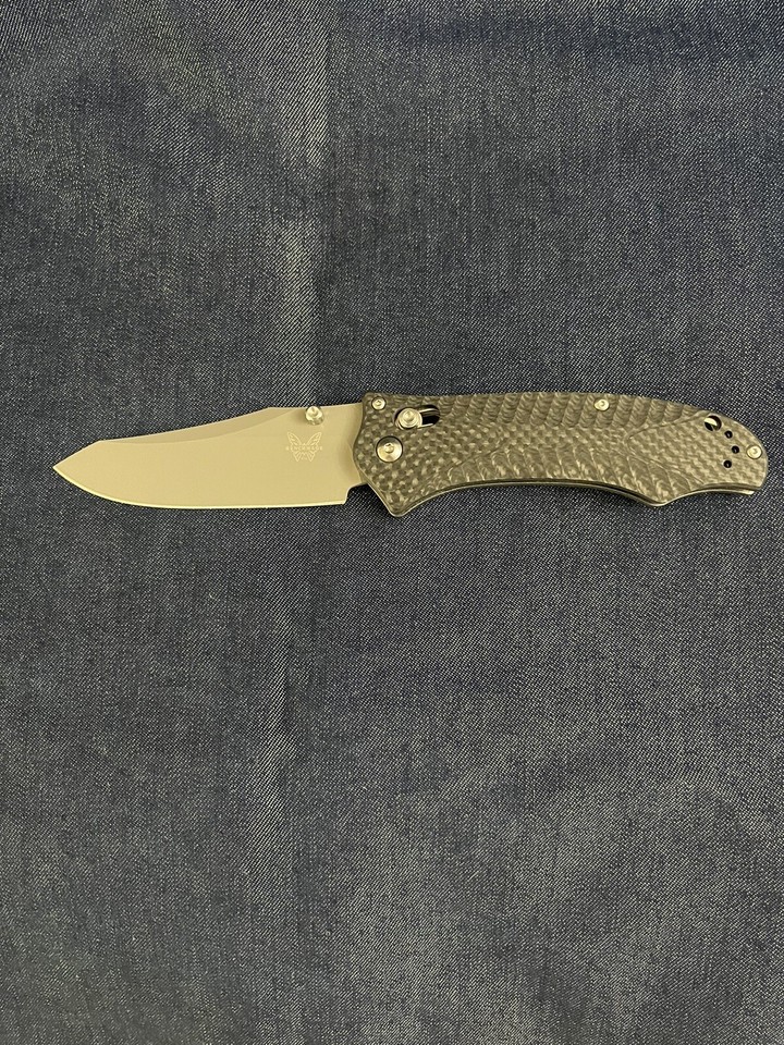 BENCHMADE KNIFE 950-1201 RIFT 2012 FORUM KNIFE LIMITED EDITION CARBON ...