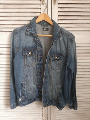 Dotti Size XS/S Denim Jacket Blue Oversized | eBay Australia